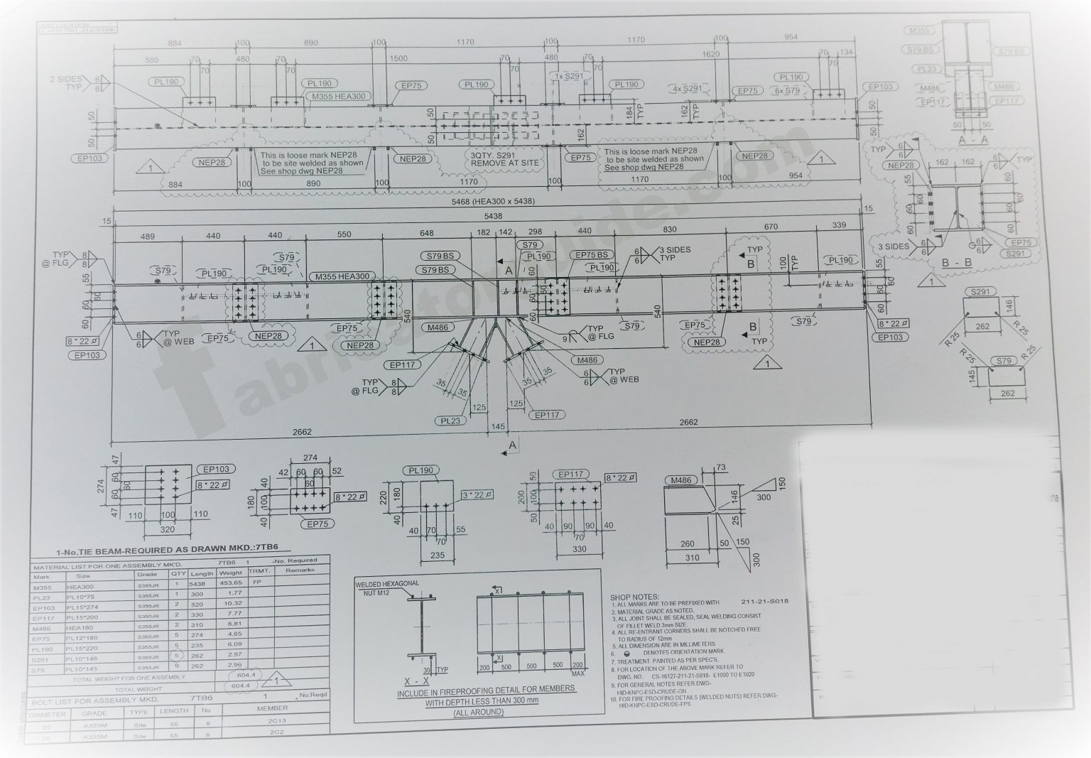 Structural drawing image free download PDF