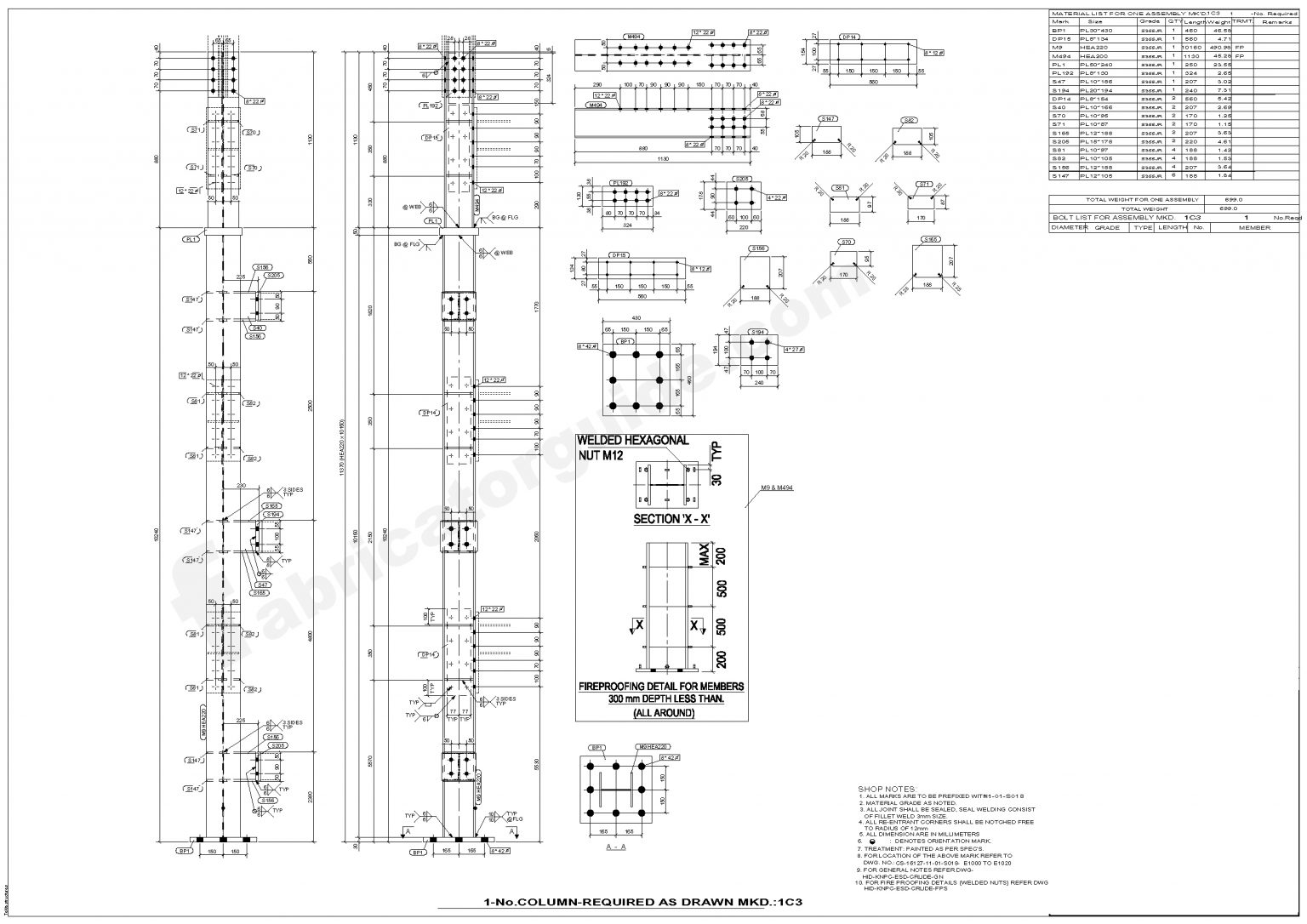 Structural drawing image free download PDF