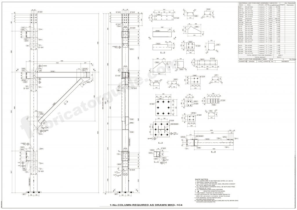 Structural drawing image free download PDF