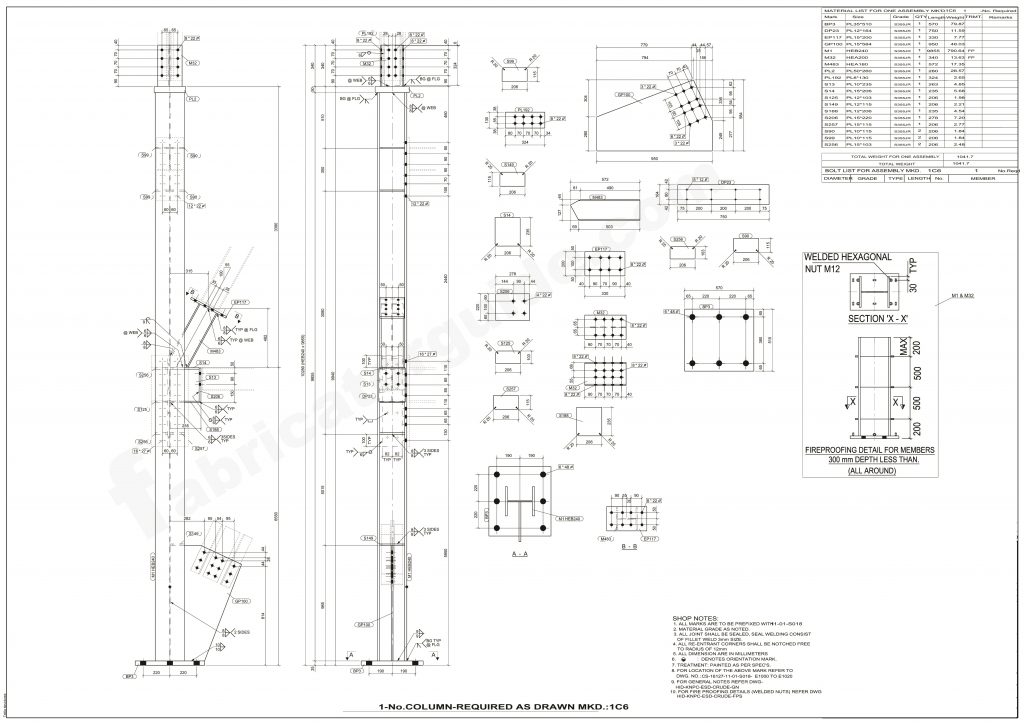 Structural drawing image free download PDF