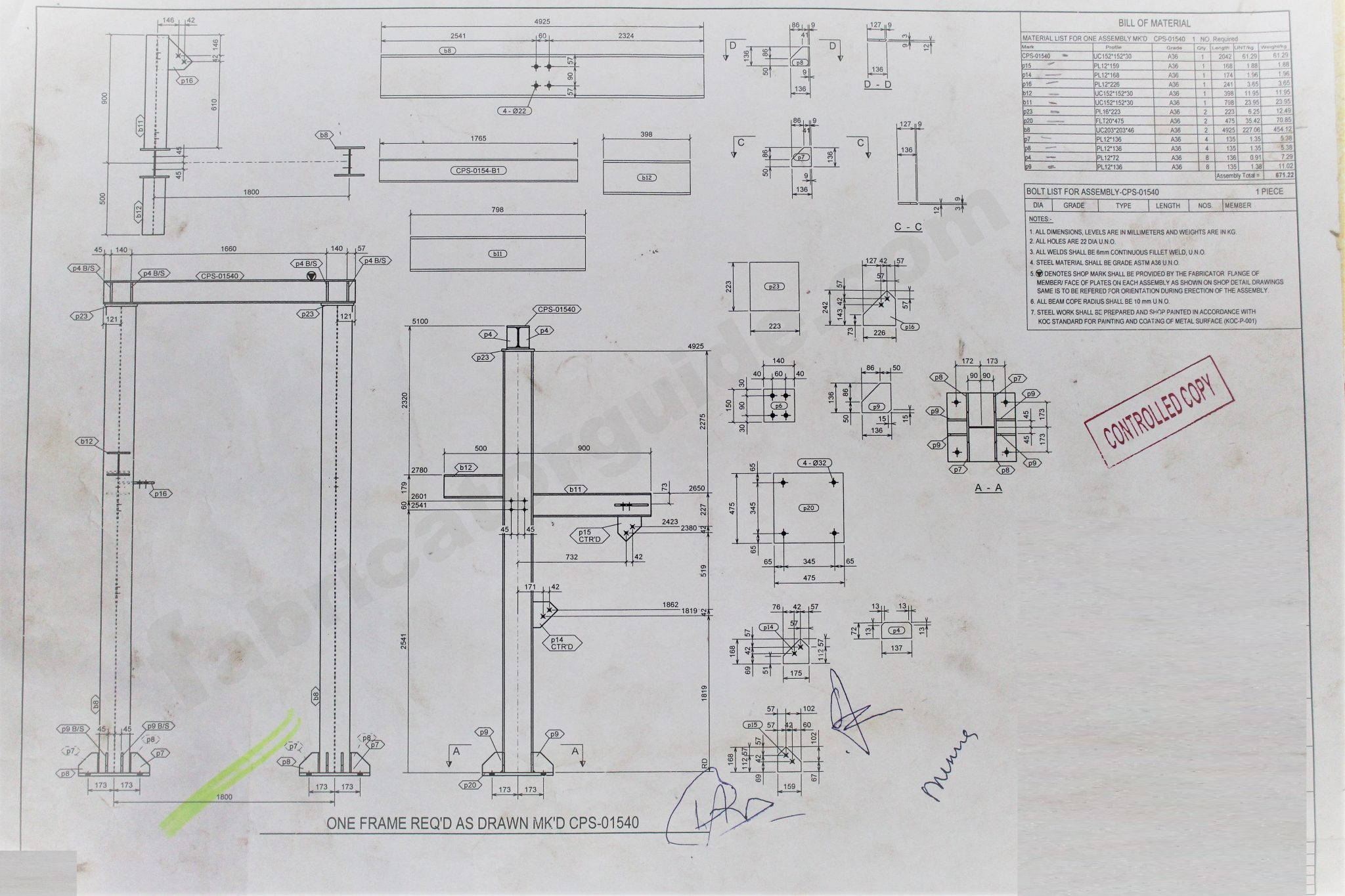 Structural drawing image free download PDF