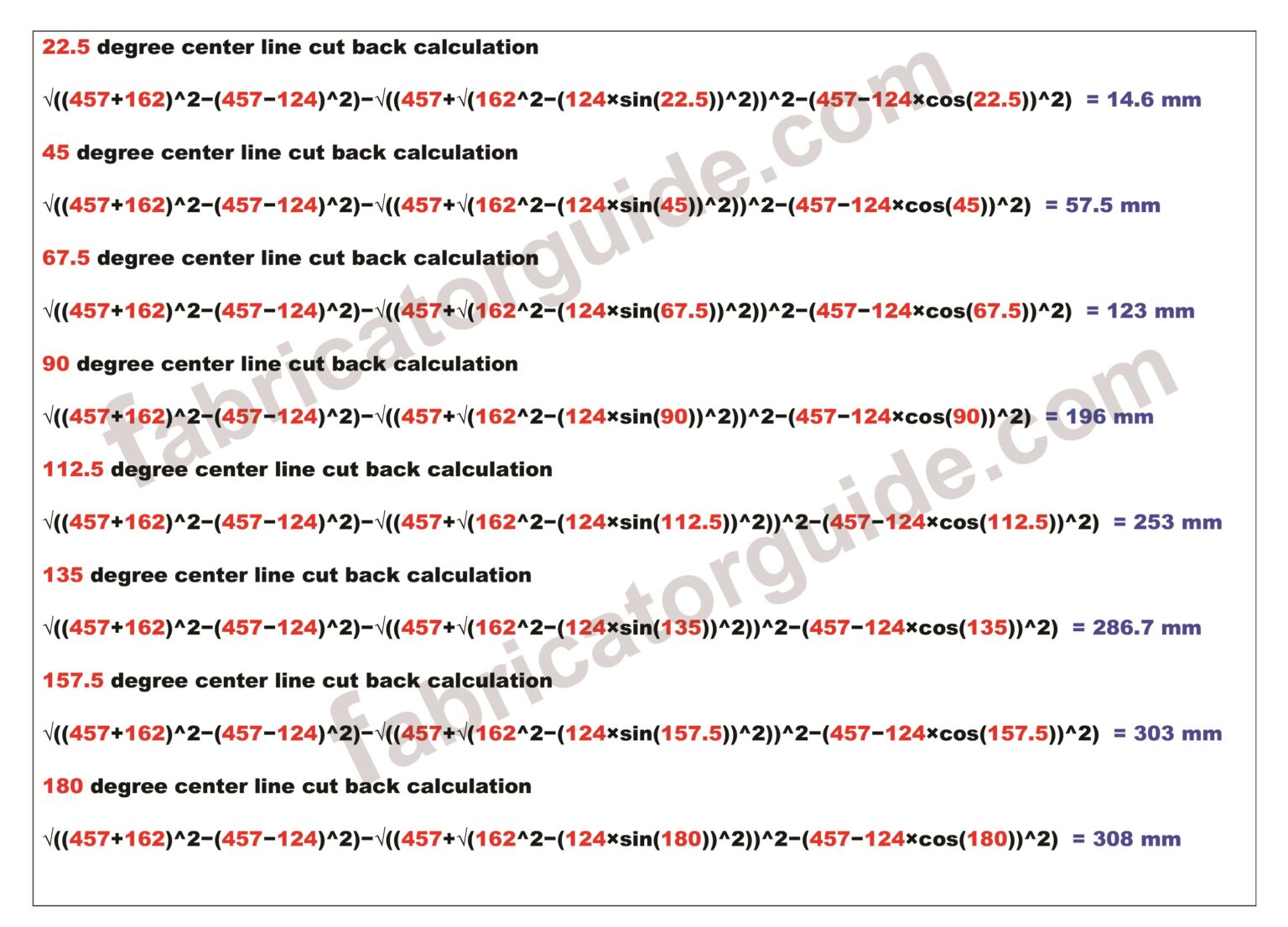 Elbow dummy support formula center | Elbow trunnion support formula center