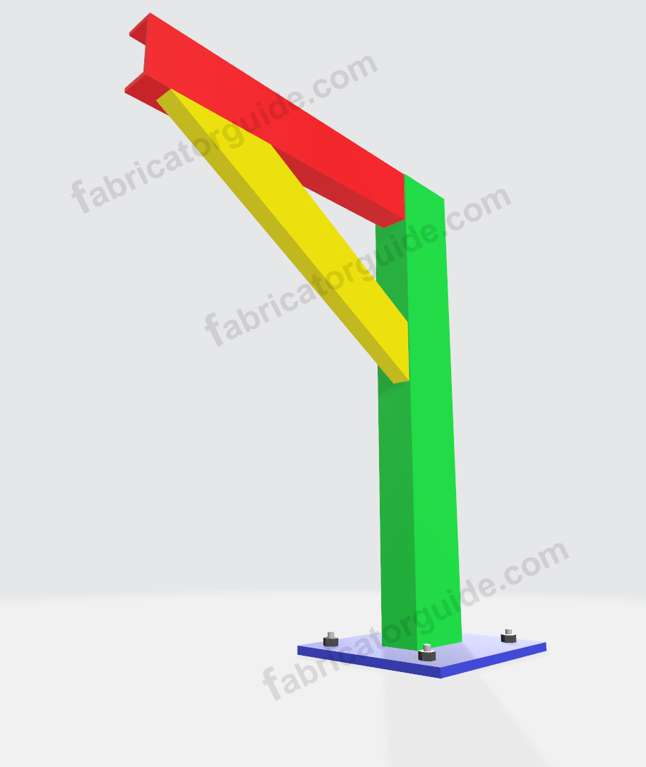 Pipe special C channel bracing support different degree calculation formula